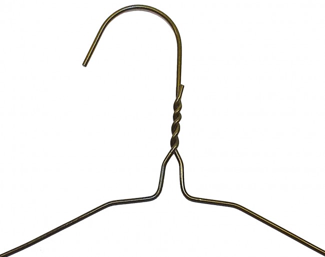 Quality Strong Notched golden Wire Steel Coat Garmen Hangers 50x 100x ...